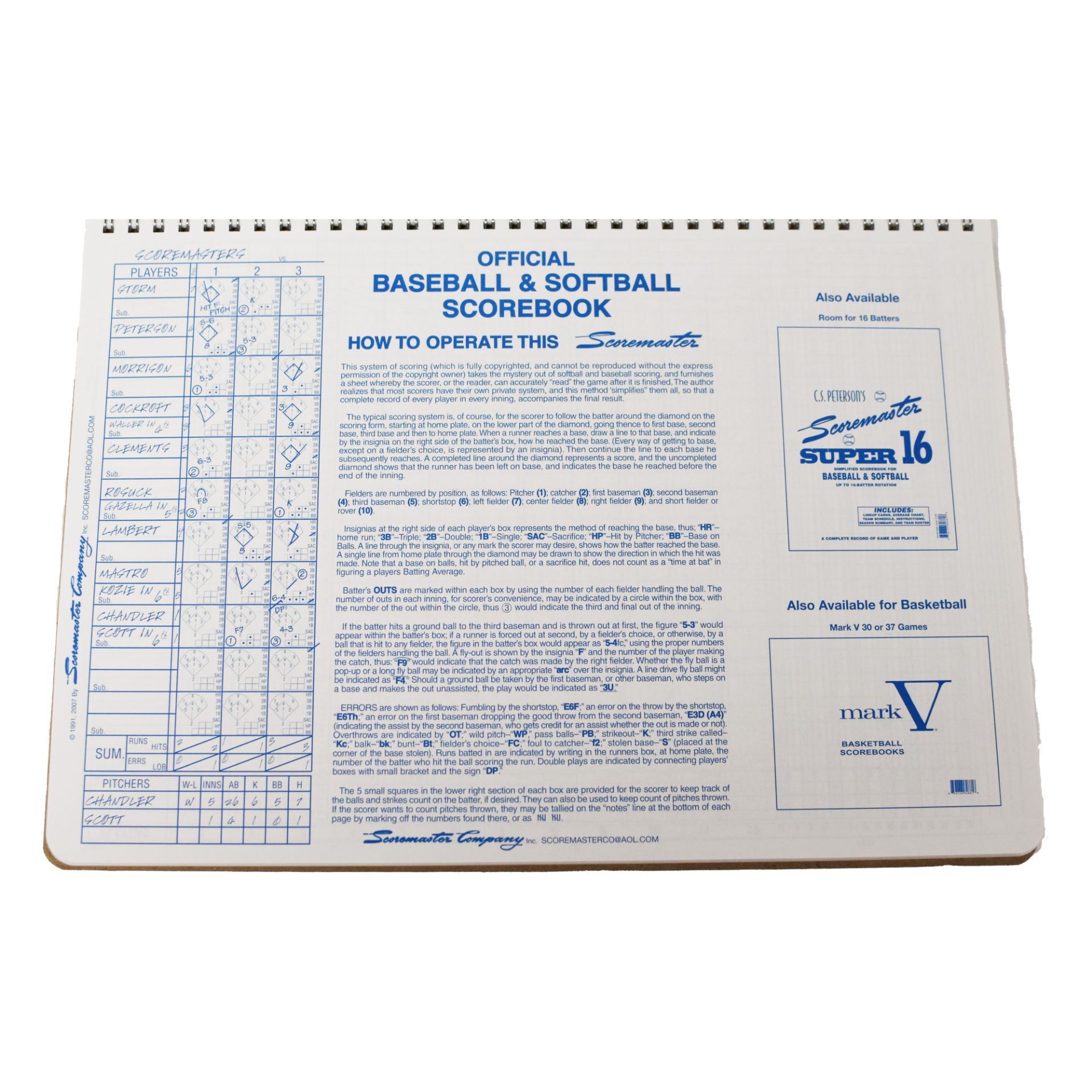 Your store. Babe Ruth Scoremaster Scorebook